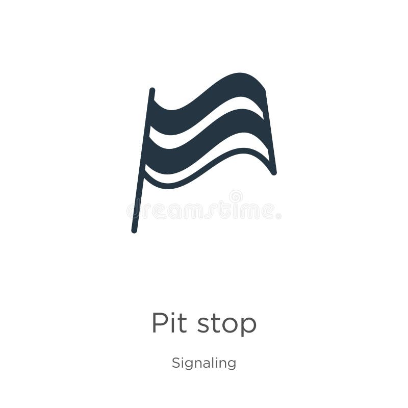 Pit Stop Icon Vector. Trendy Flat Pit Stop Icon from Signaling ... Pit Stop Icon Vector. Trendy Flat Pit Stop Icon from Signaling ...