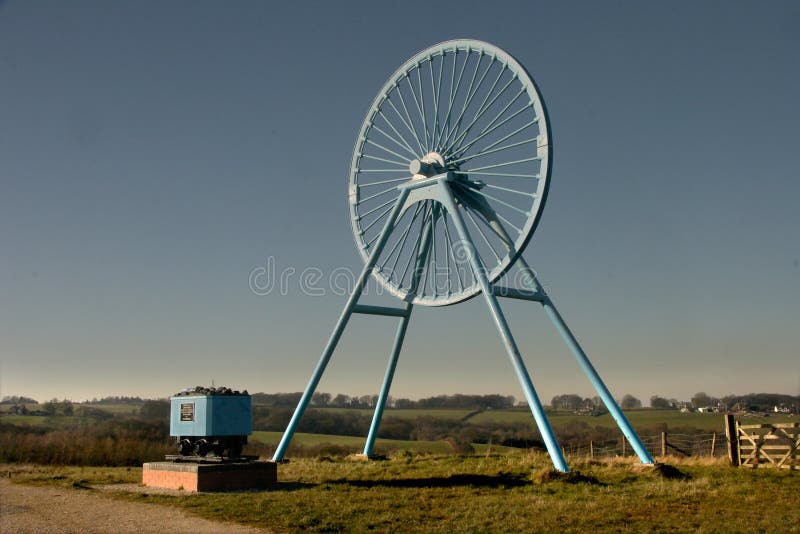 A Pit Wheel stock photo. Image of colliery, country, north - 28341822