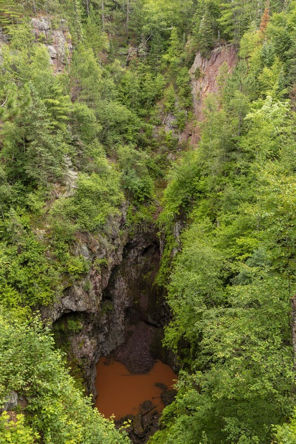 Pit in the Woods stock image. Image of landscape, pond - 156303161