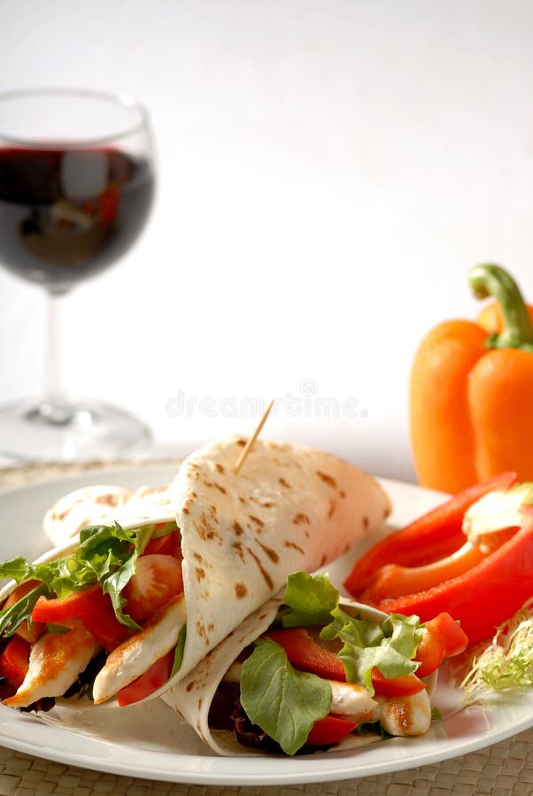 Pita plate stock image. Image of restaurant, nutrition - 1006375