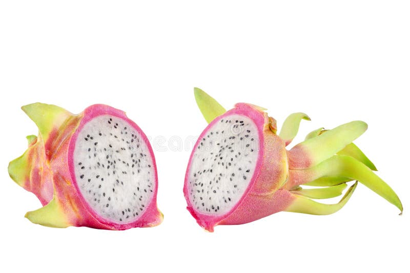 Pitaya - Dragon Fruit Cut in Half Stock Image - Image of food, vitamin ...