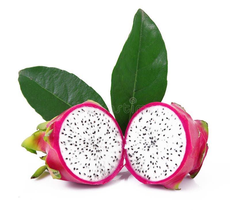 Pitaya Rouge Sur Le Fond Blanc Photo stock - Image du était, part ...