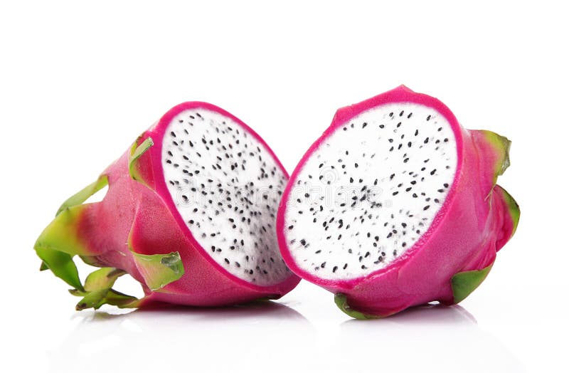 Pitaya Rouge Sur Le Fond Blanc Photo stock - Image du était, part ...