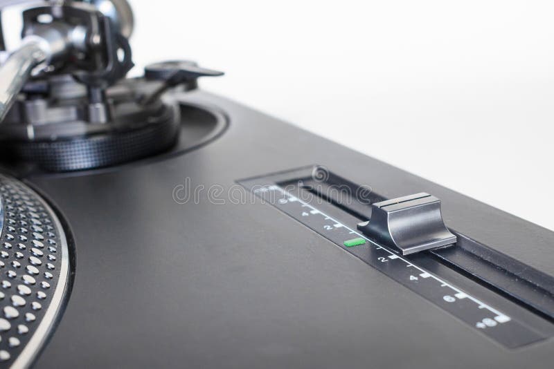 Pitch Adjustment Knob of a Turntable Stock Image - Image of adjustment ...
