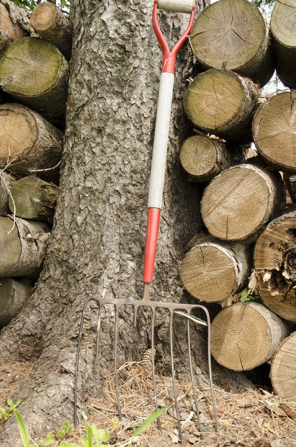 Pitch fork stock image. Image of nature, landscape, logging - 31896813