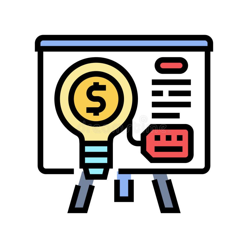 Pitch Technical Sales Engineer Color Icon Vector Illustration Stock ...