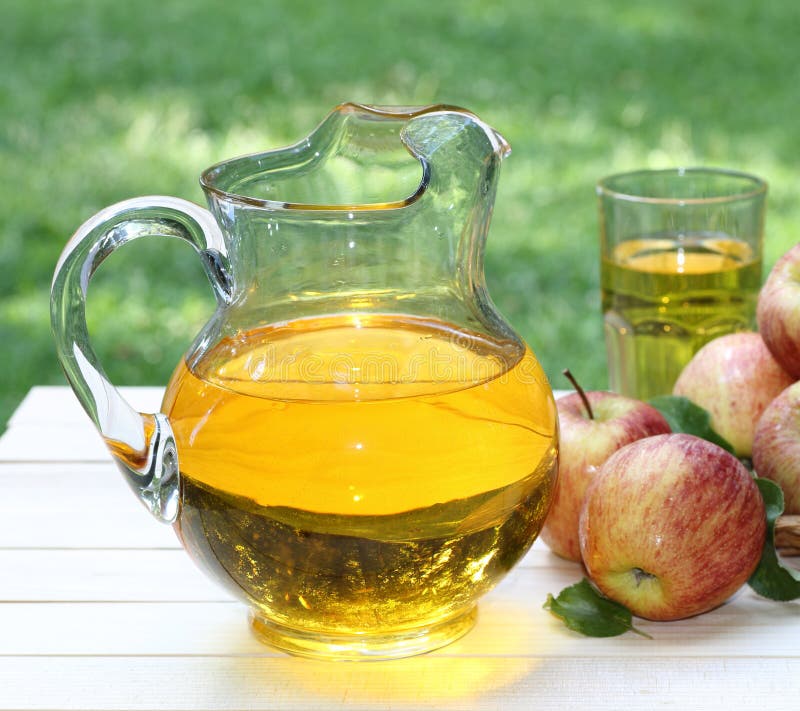 Pitcher of Apple Juice stock image. Image of vitamin - 56913063