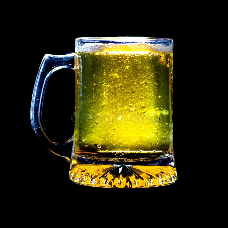 Pitcher of Beer on White stock photo. Image of refreshing - 23915222