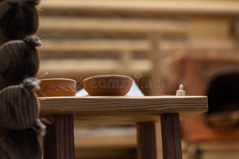 A Pitcher of Clay on the Table Stock Photo - Image of earthenware ...