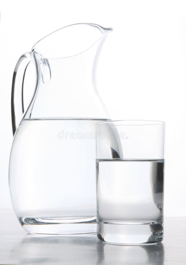 Pitcher & Glass Filled with Water Stock Image - Image of lifestyle ...
