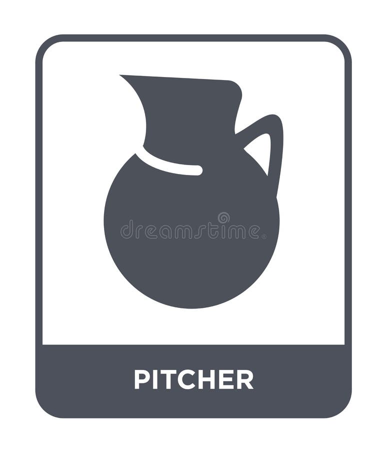 Pitcher Icon in Trendy Design Style. Pitcher Icon Isolated on White ...