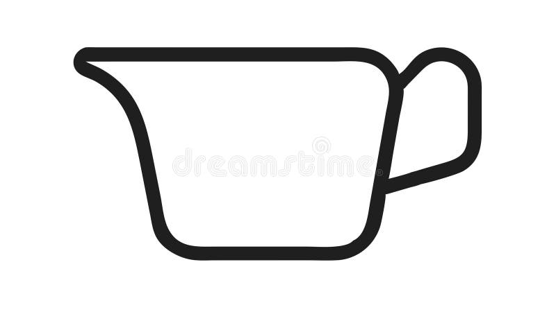 Pitcher or Jug Outline Icon for Beverages, Vector Design Generative AI ...