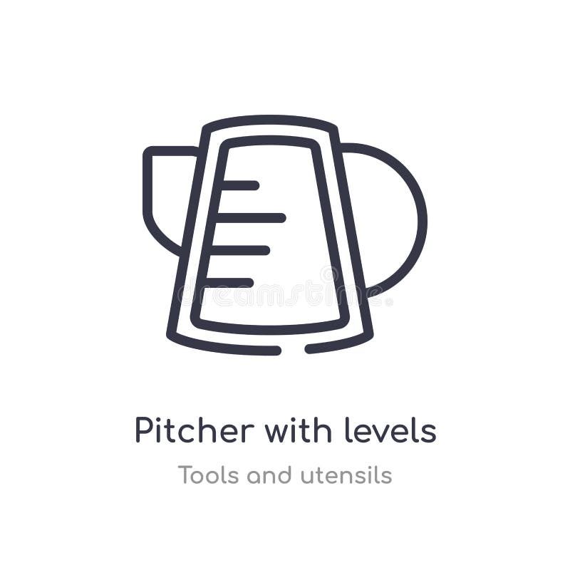Pitcher with Levels Icon in Filled, Thin Line, Outline and Stroke Style ...