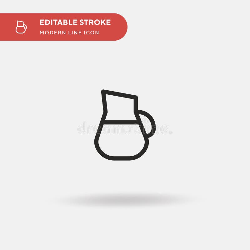 Pitcher Simple Vector Icon. Illustration Symbol Design Template for Web ...
