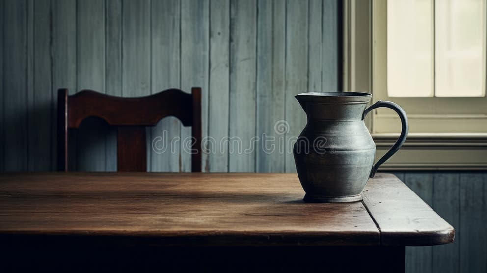 Old Pitcher on Wooden Table: a Dutch Tradition in 19th Century American ...