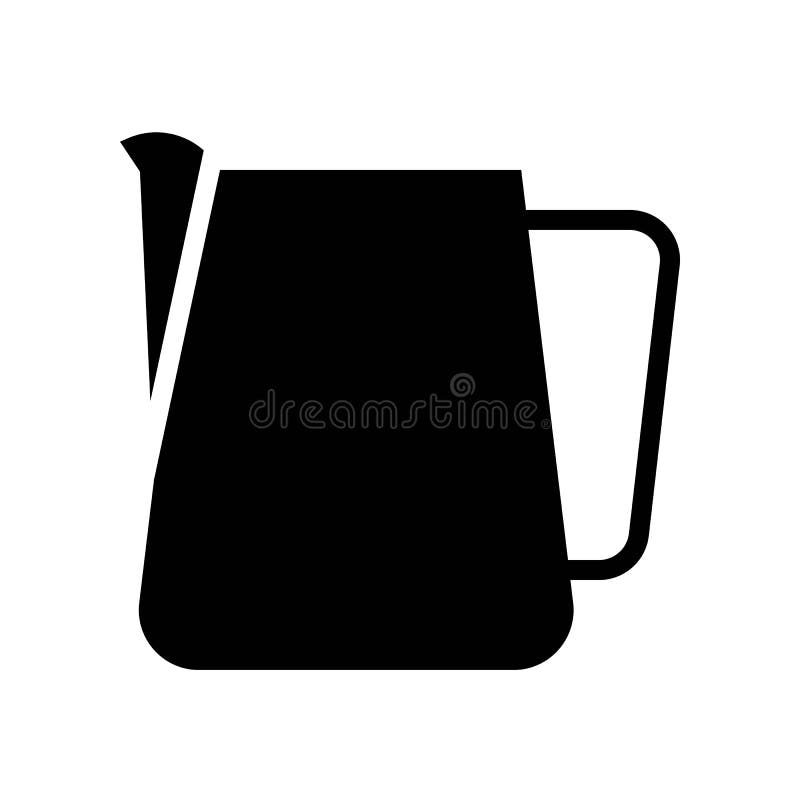 Pitcher Vector, Coffee Related Solid Style Stock Vector - Illustration ...