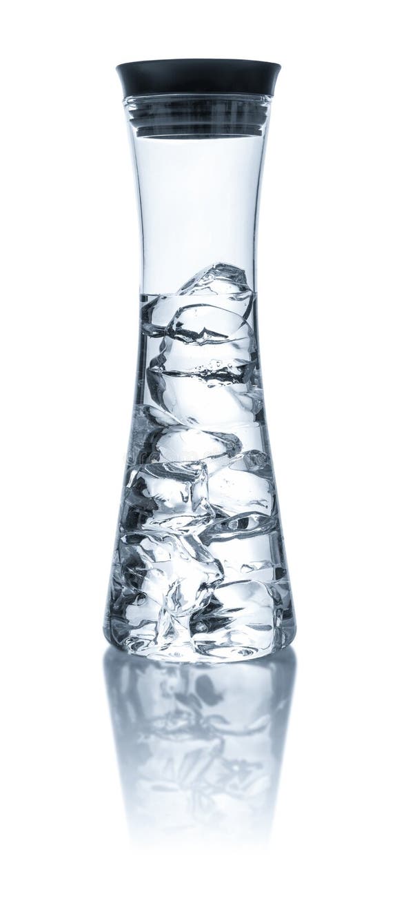 Pitcher with Water and Ice Cubes Stock Image - Image of liquid, cool ...