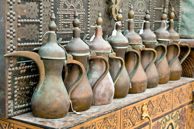 Old Arabic Pitchers, Dubai Museum, United Arab Emirates,UAE Stock Image ...