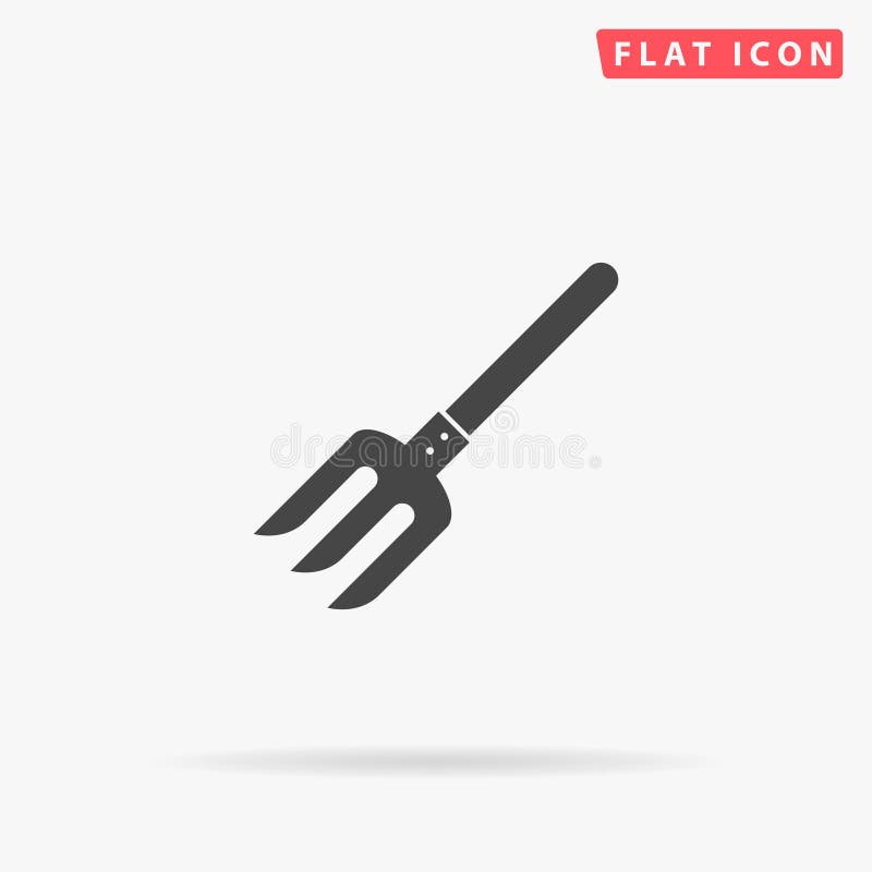 Pitchfork Flat Vector Icon. Hand Drawn Style Design Illustrations Stock ...