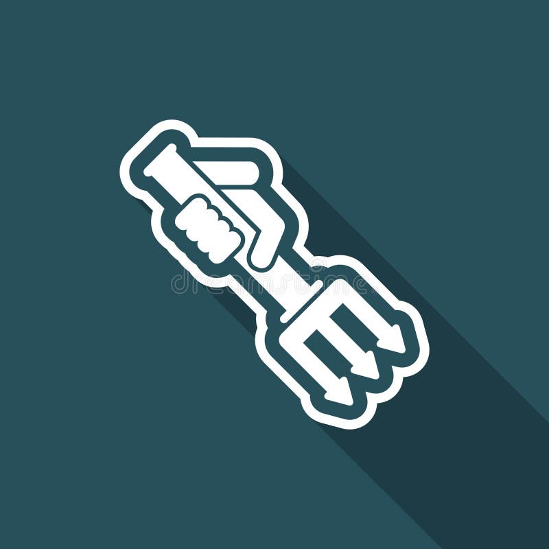 Pitchfork icon stock vector. Illustration of icon, labour - 117818882