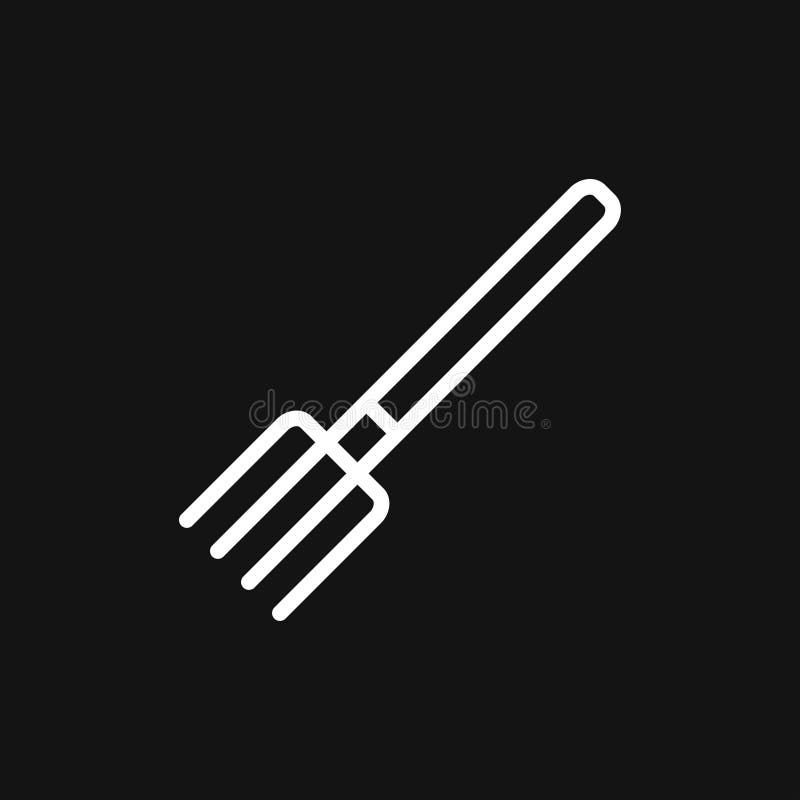Pitchfork Icon in Flat Style Isolated on Background. for Your Design, Logo. Vector Illustration ...