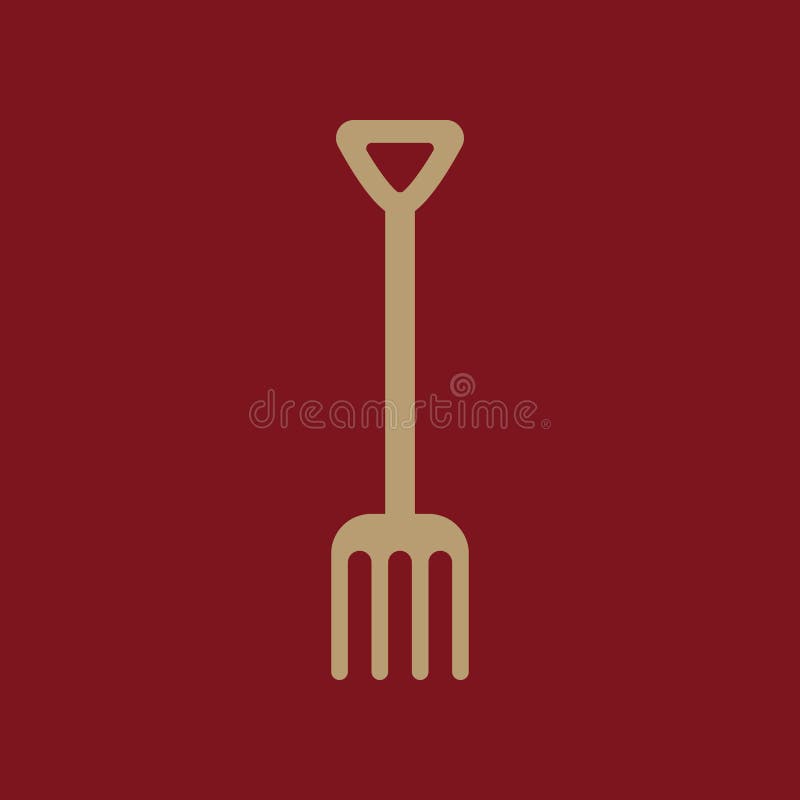 The Pitchfork Icon. Fork Symbol Stock Vector - Illustration of graphic ...