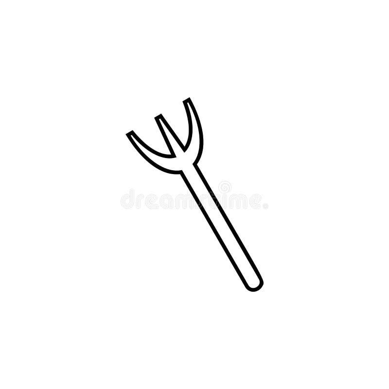 Pitchfork Icon. Simple Outline Colored Vector of Amusement Icons for Ui ...