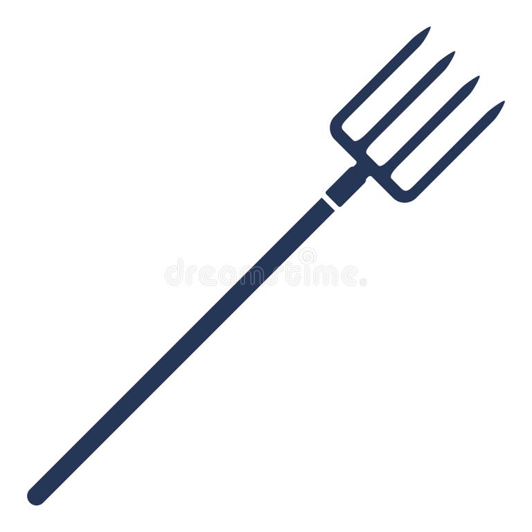 Pitchfork Single Vector Illustration Stock Vector - Illustration of ...