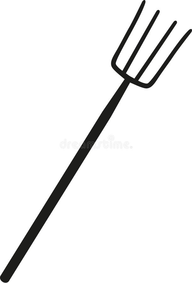 Pitchfork tool vector stock vector. Illustration of agriculture - 107097545