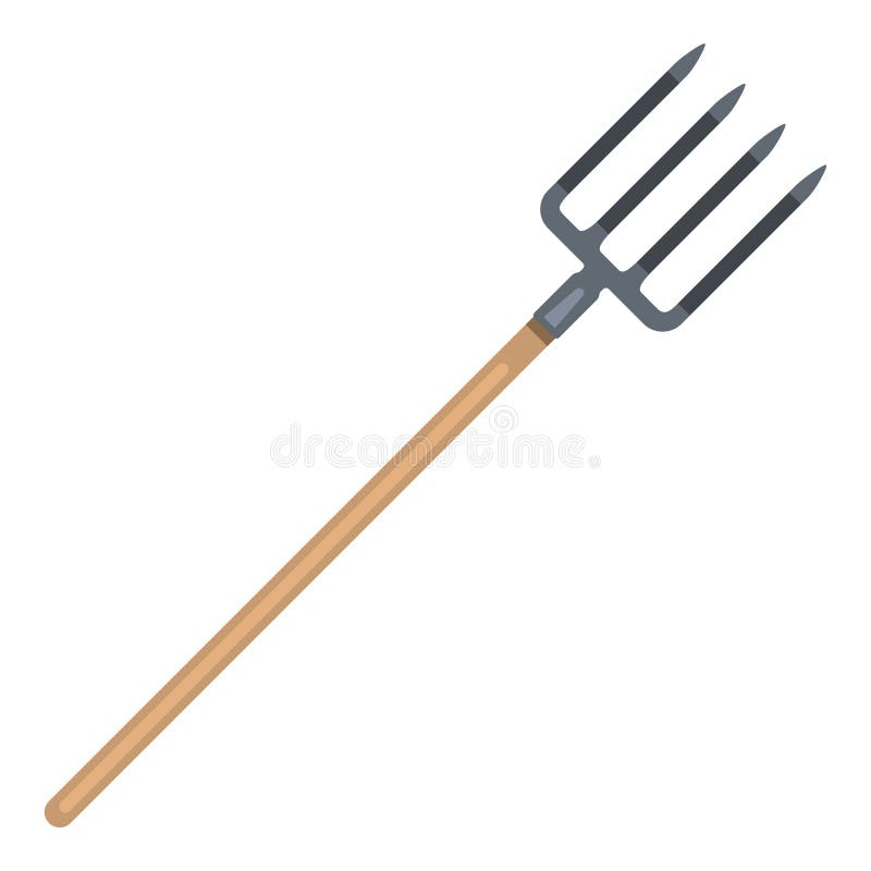 Pitchfork Vector Color Illustration Stock Vector - Illustration of ...