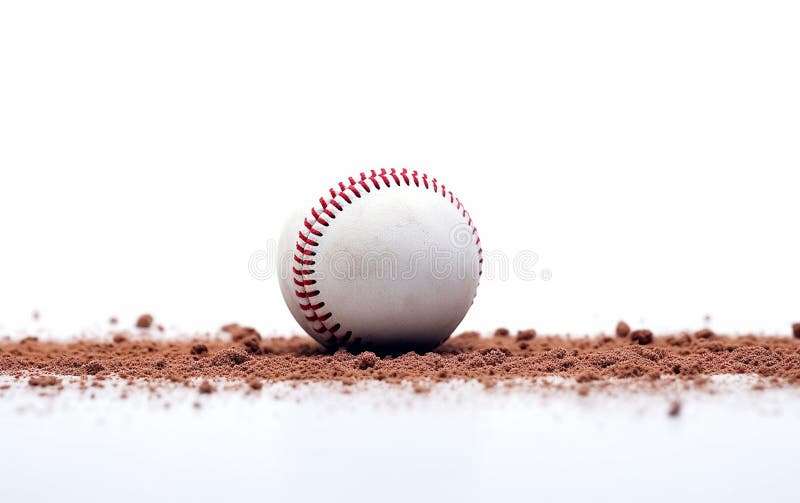 Pitching Rubber on White Background Stock Image - Image of toss, sports ...
