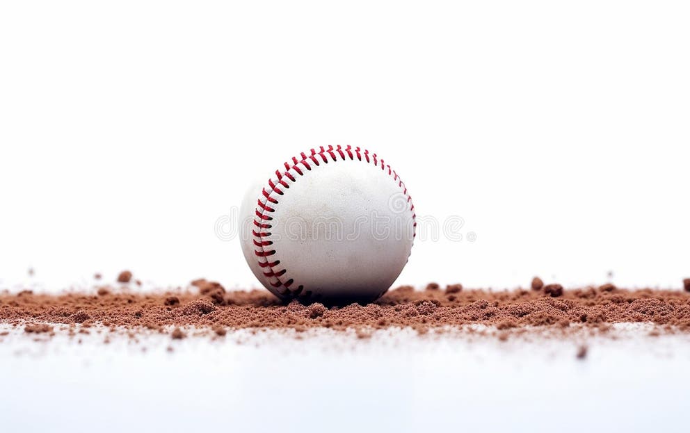 Pitching Rubber on White Background Stock Image - Image of toss, sports ...