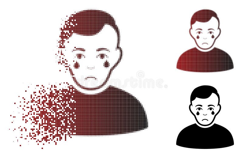 Pitiful Crying Woman Face. stock vector. Illustration of character ...