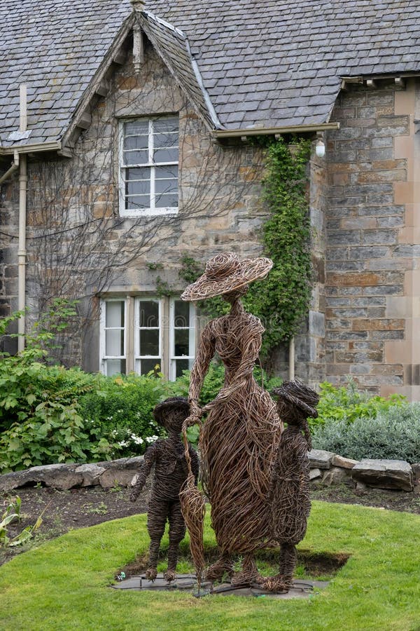 Willow Sculpture at the Library in Pitlochry, Scotland on May 26, 2024 ...