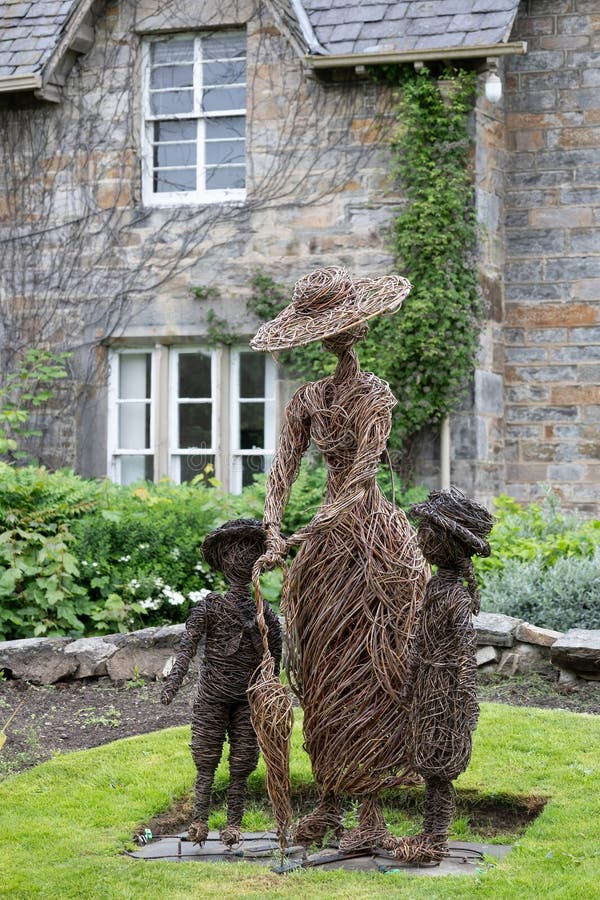 Willow Sculpture at the Library in Pitlochry, Scotland on May 26, 2024 ...