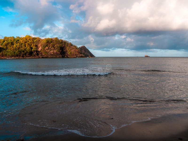 Piton view at sunrise stock image. Image of panorama - 162012523
