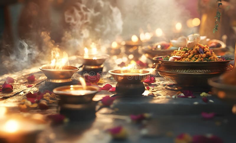 Pitru Paksha Celebration Concept Creation Stock Photo - Image of paksha ...