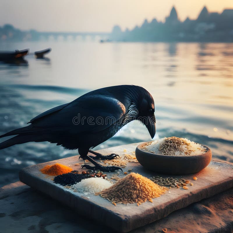 Traditional Celebrations of Pitru Paksha Festival Stock Photo - Image ...