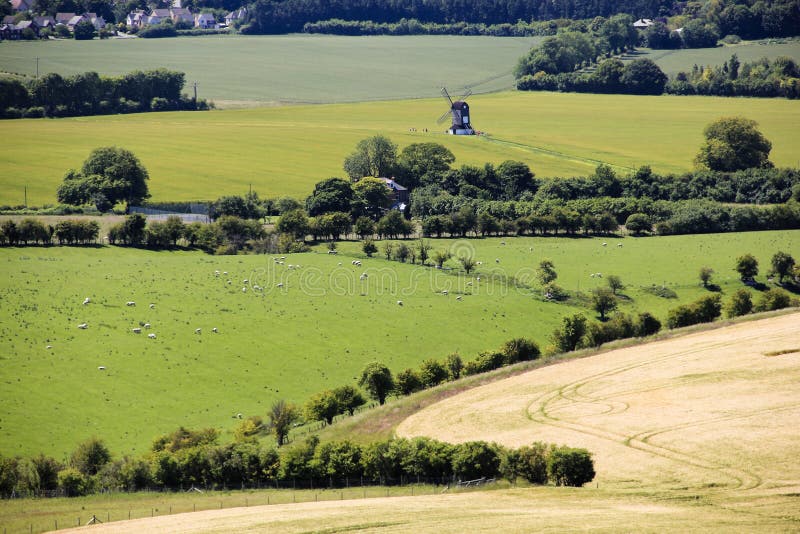 Rolling English Countryside Stock Photo - Image of footpath ...