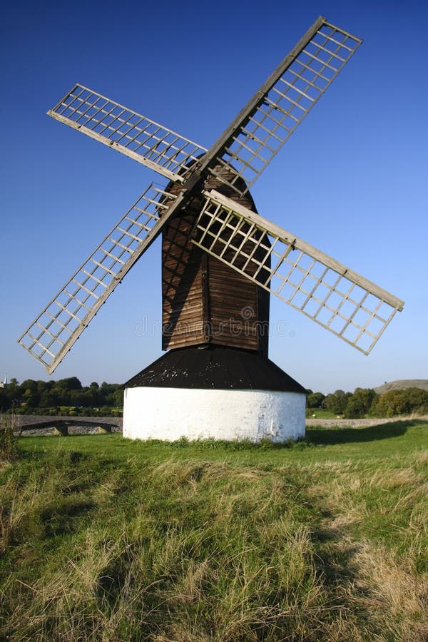 Pitstone Windmill English Countryside Stock Photo - Image of landmark ...