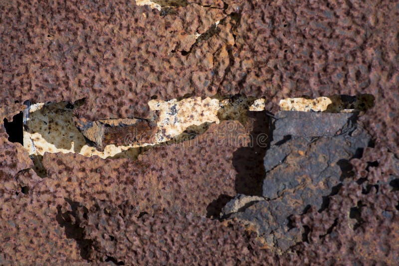 Old Metal Pitted with Rust from Time. Stock Photo - Image of texture ...