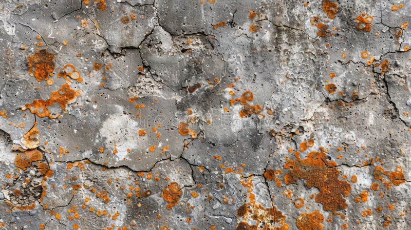 Pitted and Weathered Concrete with Tered Specks of Rusted Metal Stock ...