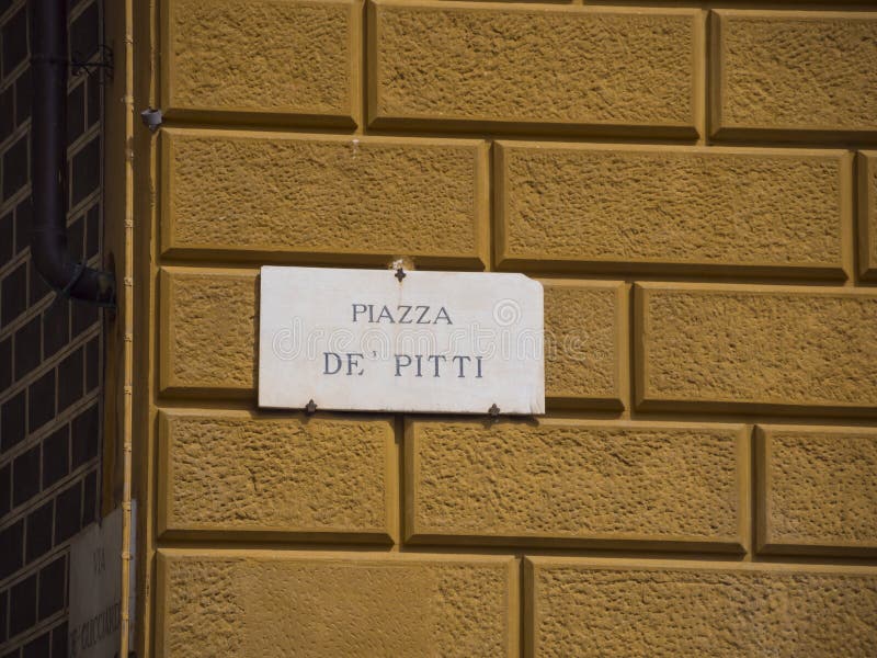 Pitti Square in Florence stock photo. Image of culture - 100090724