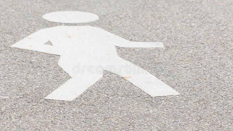 Simbolo Del Pittogramma Pedonale Fotografia Stock - Immagine di ...