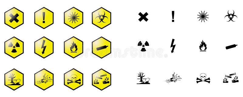 Pittogrammi chimici illustrazione di stock. Illustrazione di tensione ...