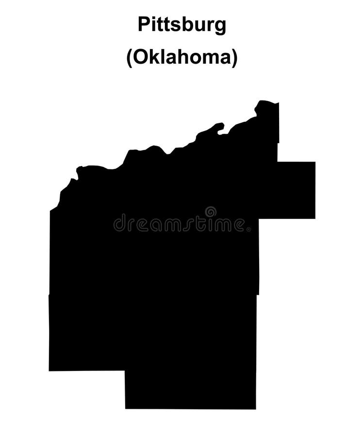 Pittsburg outline map stock vector. Illustration of border - 361753231