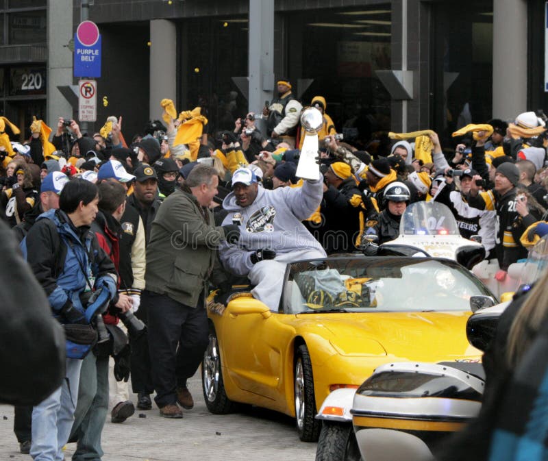 Pittsburgh Steeler Parade 2009 Editorial Stock Image - Image of troy ...