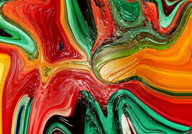 Pittura informale illustrazione di stock. Illustrazione di olio - 4424700