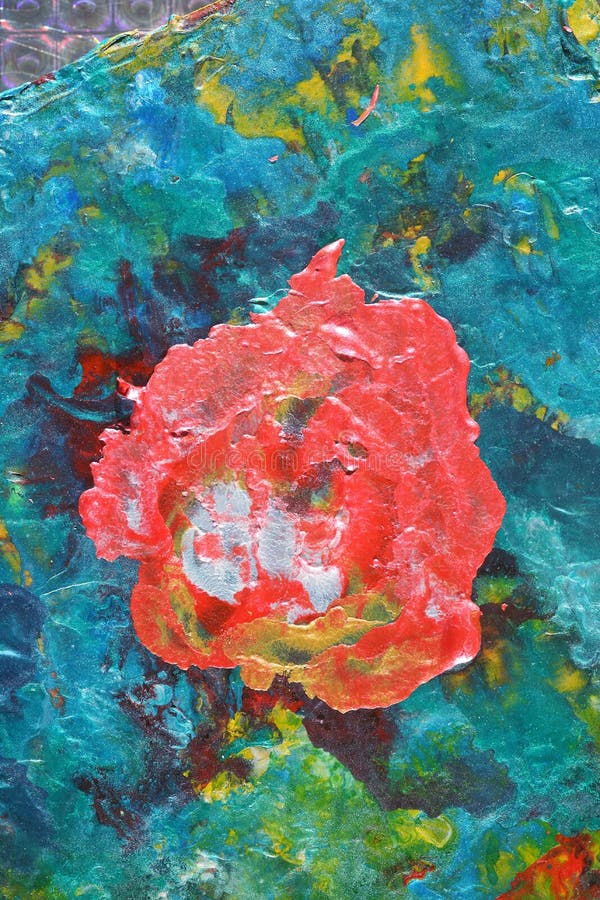 Pittura astratta fotografia stock. Immagine di fiori - 84299566