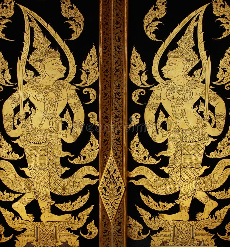 Capolavoro Di Arte Tailandese Tradizionale Della Pittura Di Stile ... Capolavoro Di Arte Tailandese Tradizionale Della Pittura Di Stile ...
